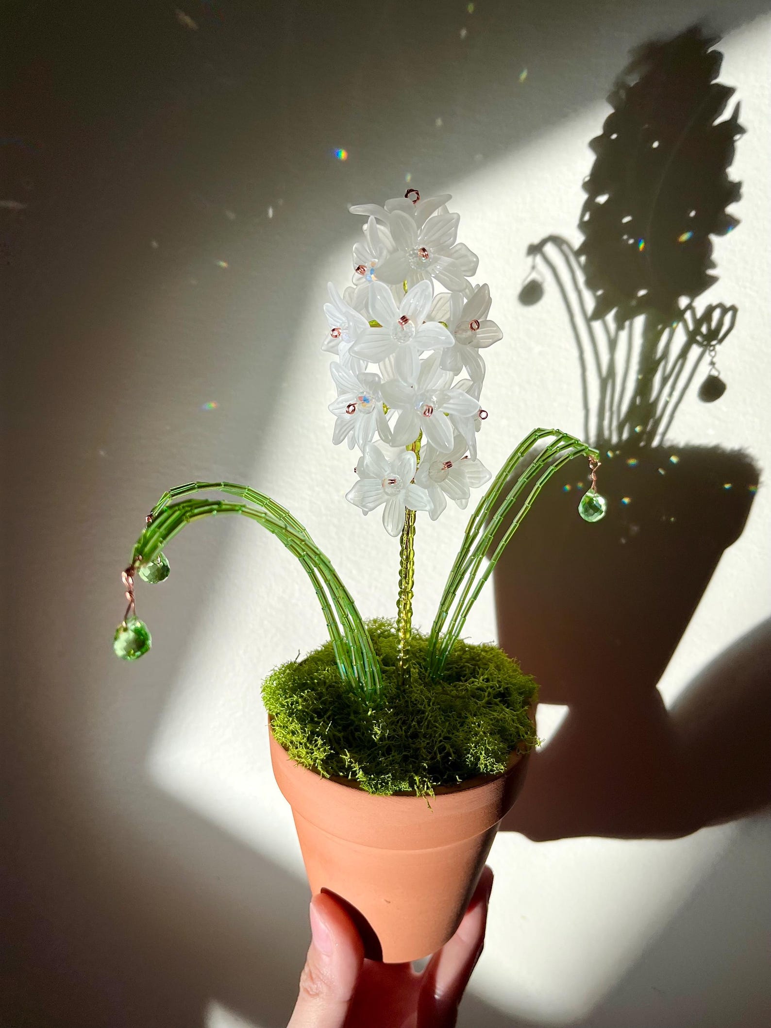 Beaded Hyacinth Plant, Plant Decor, Bouquet, Beaded Plant, Beaded ...