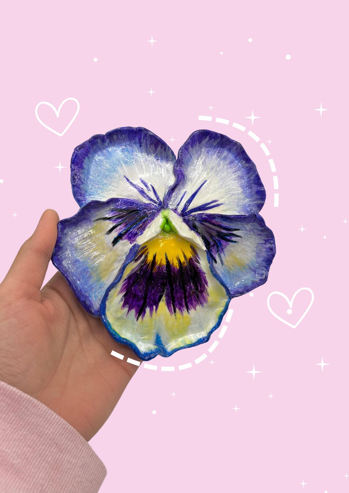 Jewelry Trinket Dish, Pansie Jewelry Trinket Dish, Pansie Flower, Cute ...