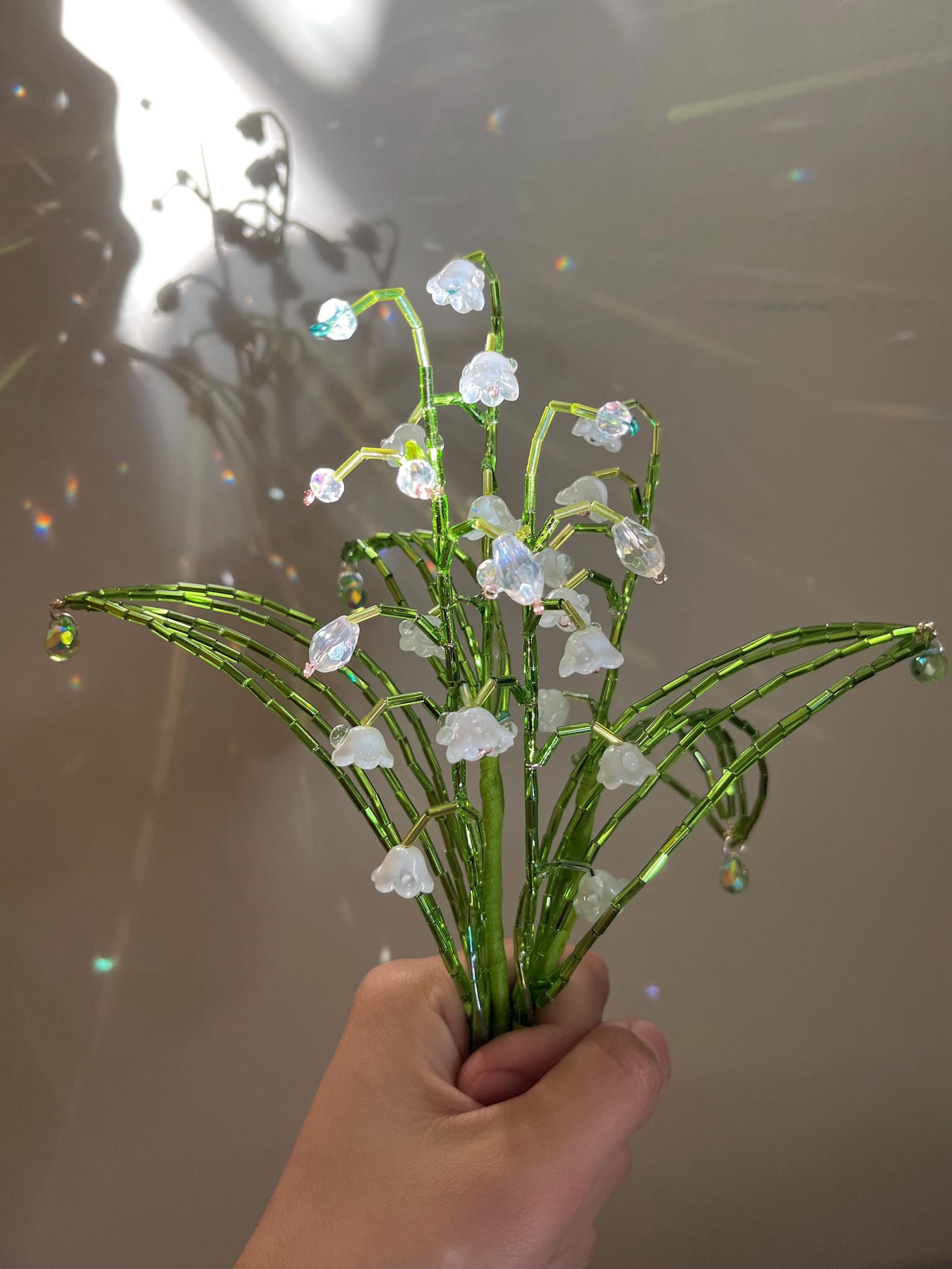 Beaded Lily of the Valley Flower Stems, Plant Decor, Flower Bouquet ...