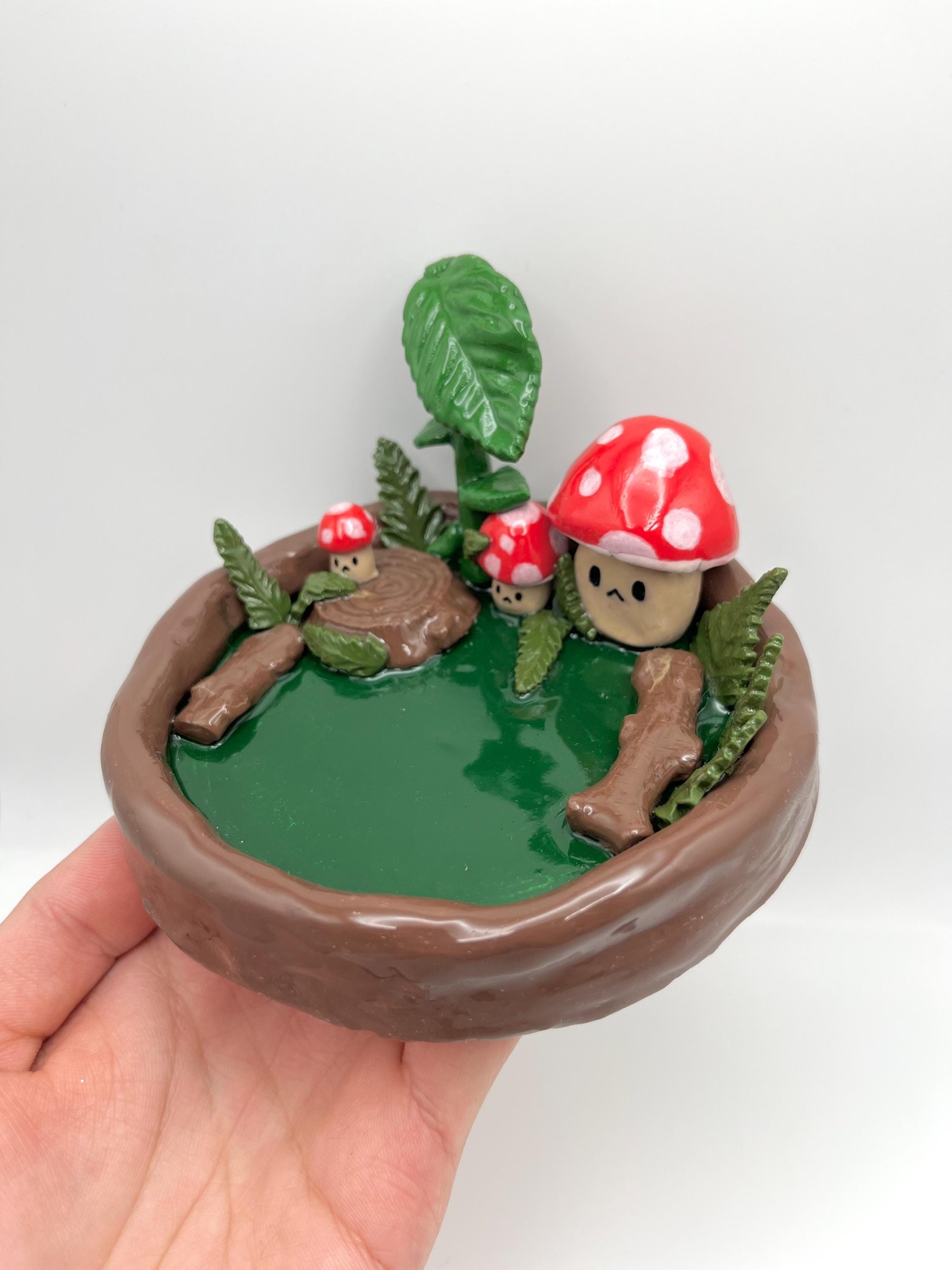 Woodland Mushroom Trinket Dish, Toadstool, Jewelry Storage, Jewelry ...