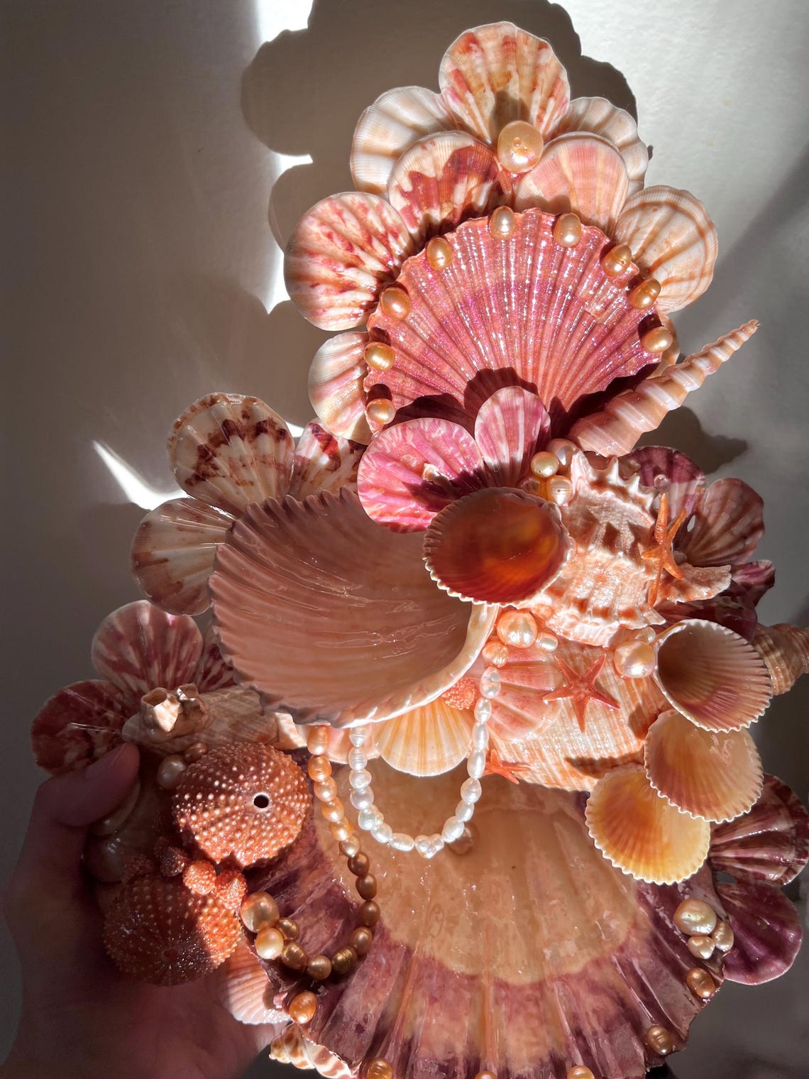 Seashell Jewelry Holder, Jewelry Display, Ocean Aesthetic, Beach ...