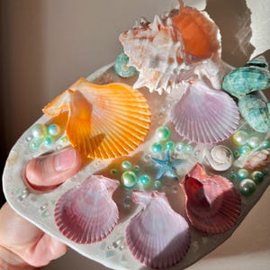 Seashell Paint Palette, Ocean Aesthetic, Beach Aesthetic, Genuine ...