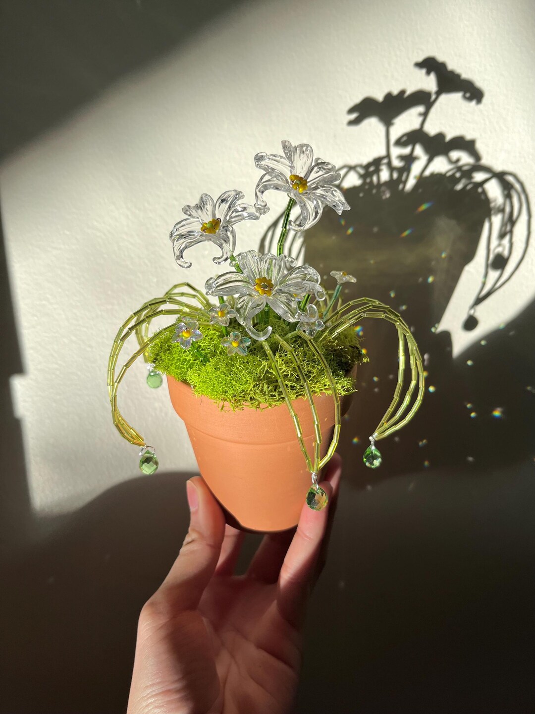 Beaded Skeleton Flowers, Plant Decor, Bouquet, Beaded Flowers, Beaded ...