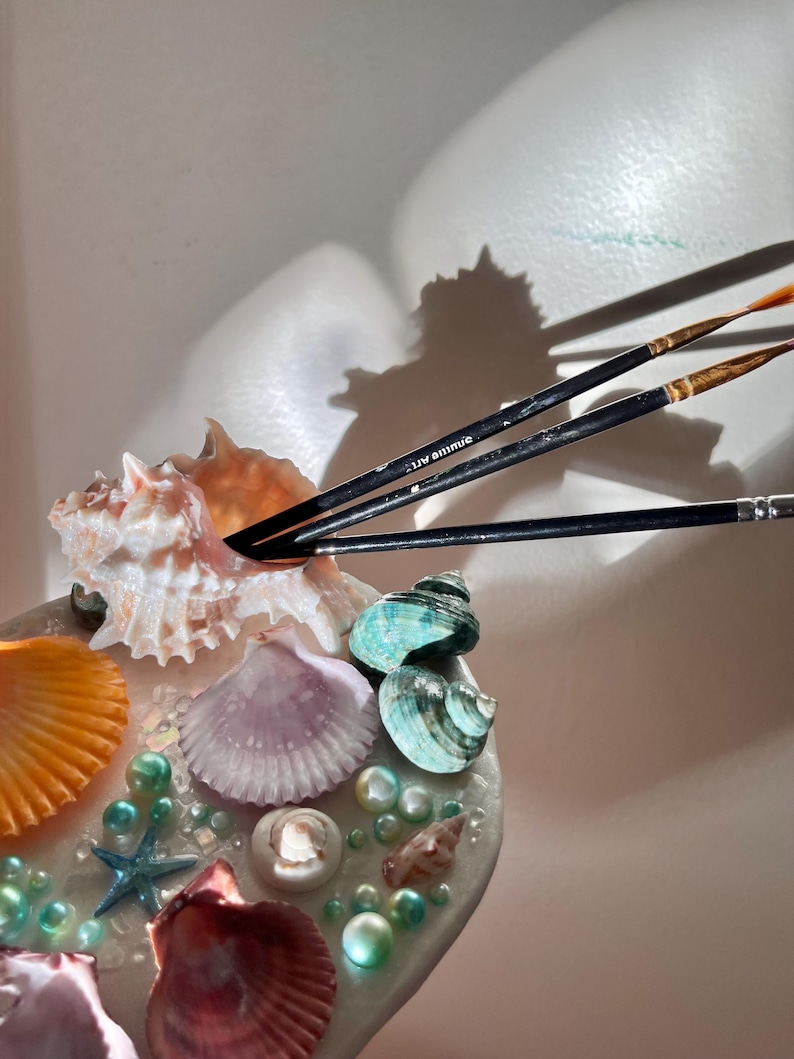 Seashell Paint Palette, Ocean Aesthetic, Beach Aesthetic, Genuine ...