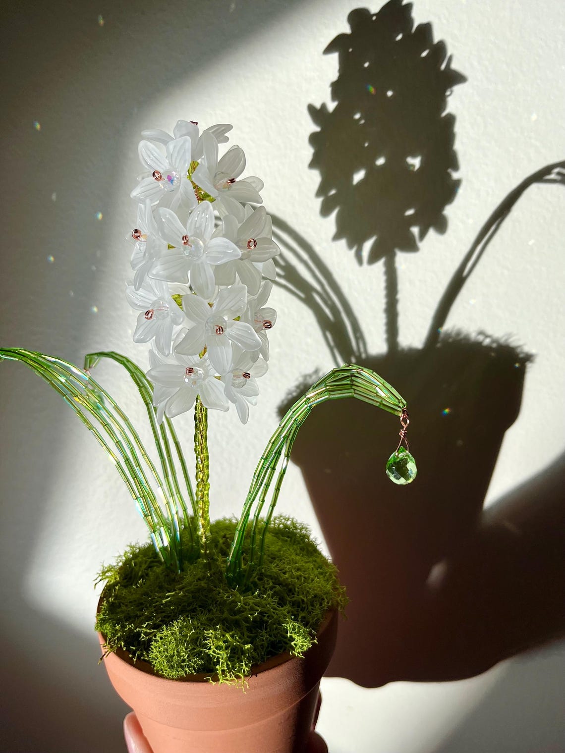 Beaded Hyacinth Plant, Plant Decor, Bouquet, Beaded Plant, Beaded ...