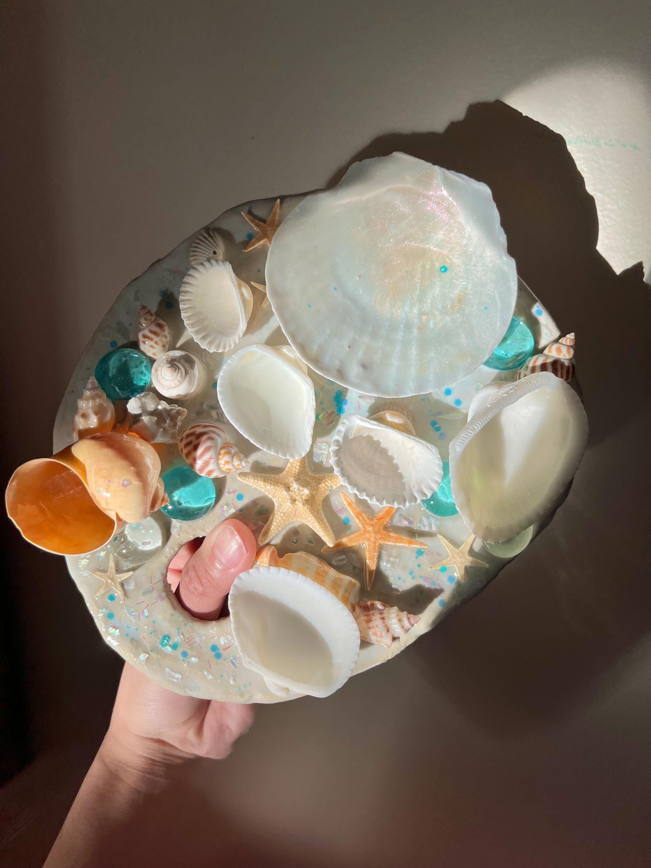 Seashell Paint Palette, Ocean Aesthetic, Beach Aesthetic, Genuine ...
