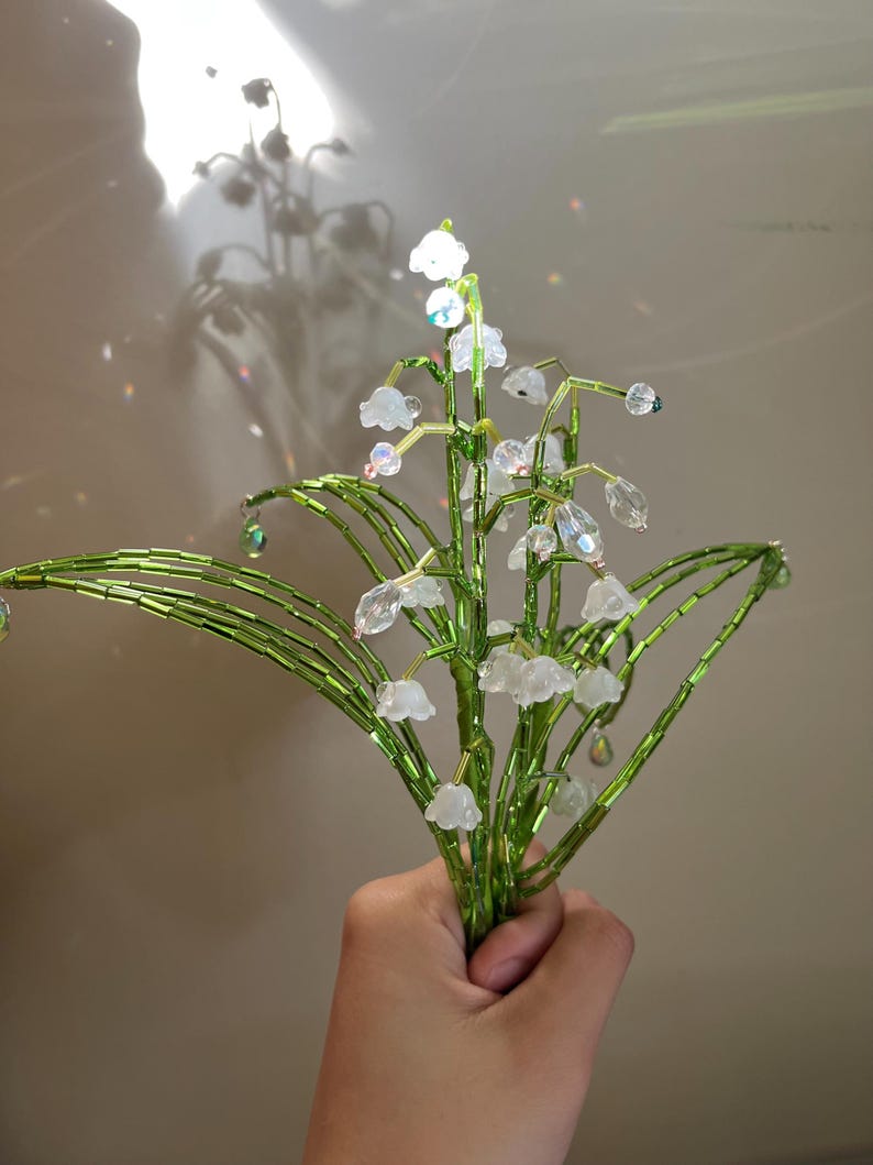 Beaded Lily of the Valley Flower Stems, Plant Decor, Flower Bouquet ...