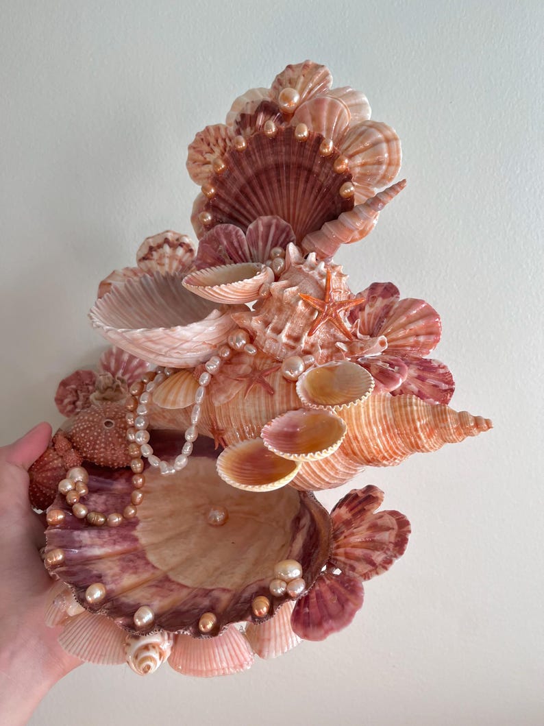 Seashell Jewelry Holder, Jewelry Display, Ocean Aesthetic, Beach ...