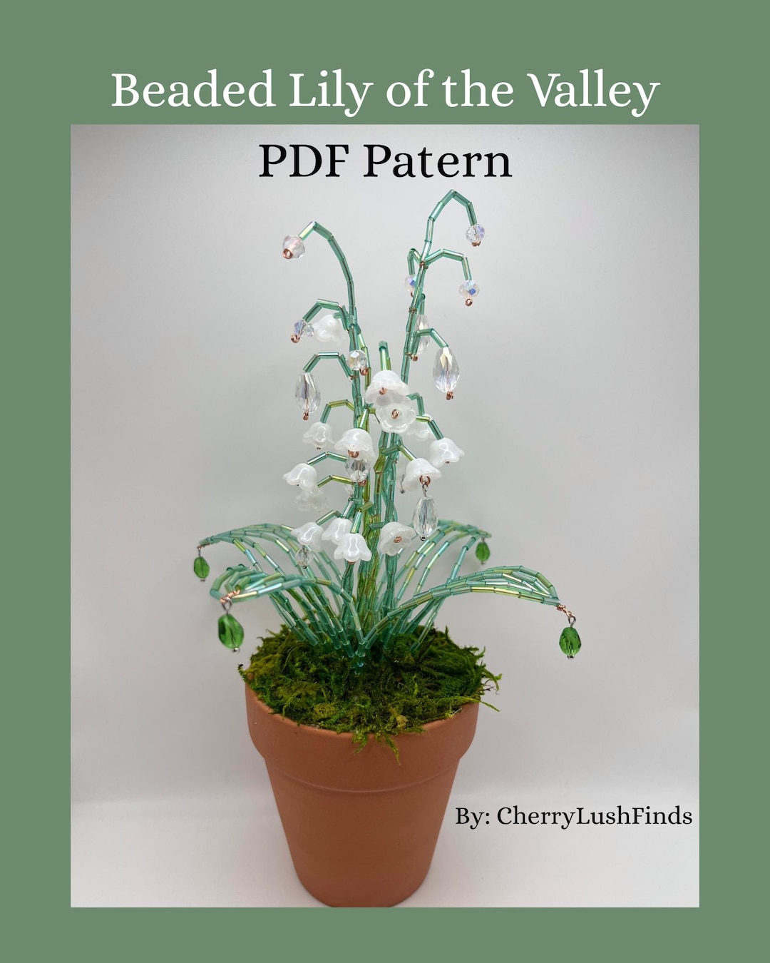 Beaded Lily of the Valley Pdf Pattern Tutorial, Downloadable File, Docs ...