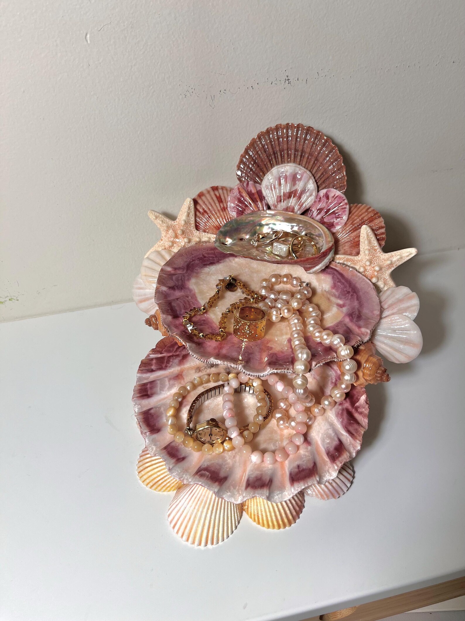 Seashell Jewelry Holder, Jewelry Display, Ocean Aesthetic, Beach ...