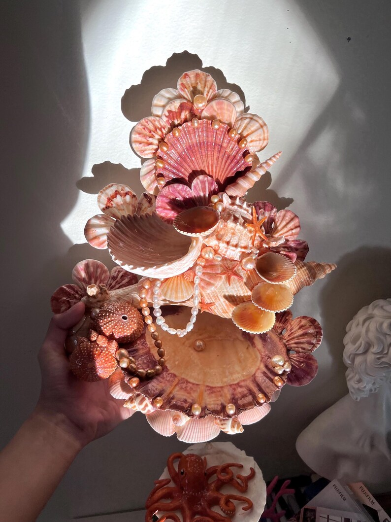 Seashell Jewelry Holder, Jewelry Display, Ocean Aesthetic, Beach ...