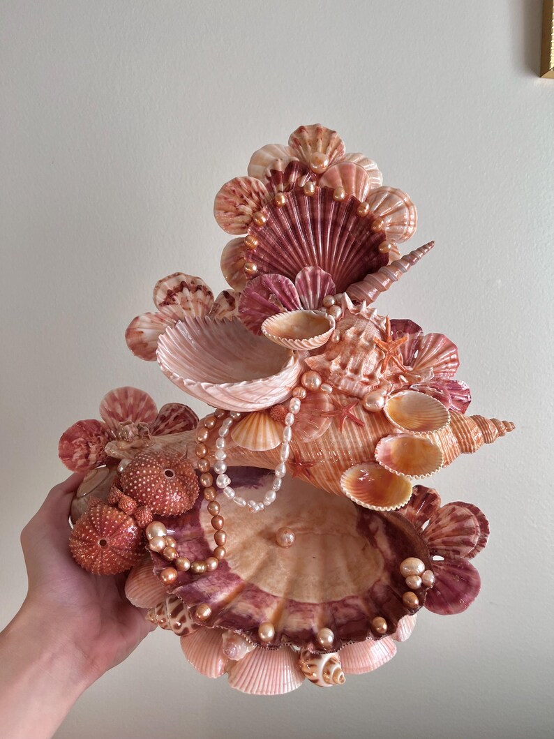 Seashell Jewelry Holder, Jewelry Display, Ocean Aesthetic, Beach ...