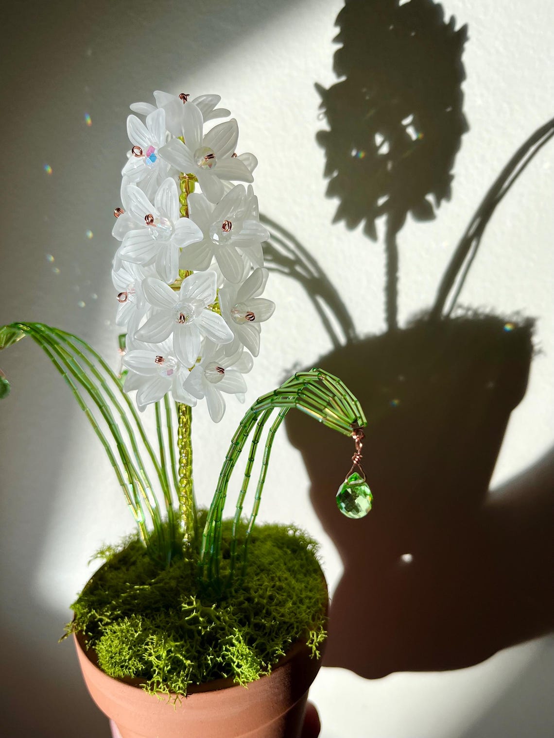 Beaded Hyacinth Plant, Plant Decor, Bouquet, Beaded Plant, Beaded ...