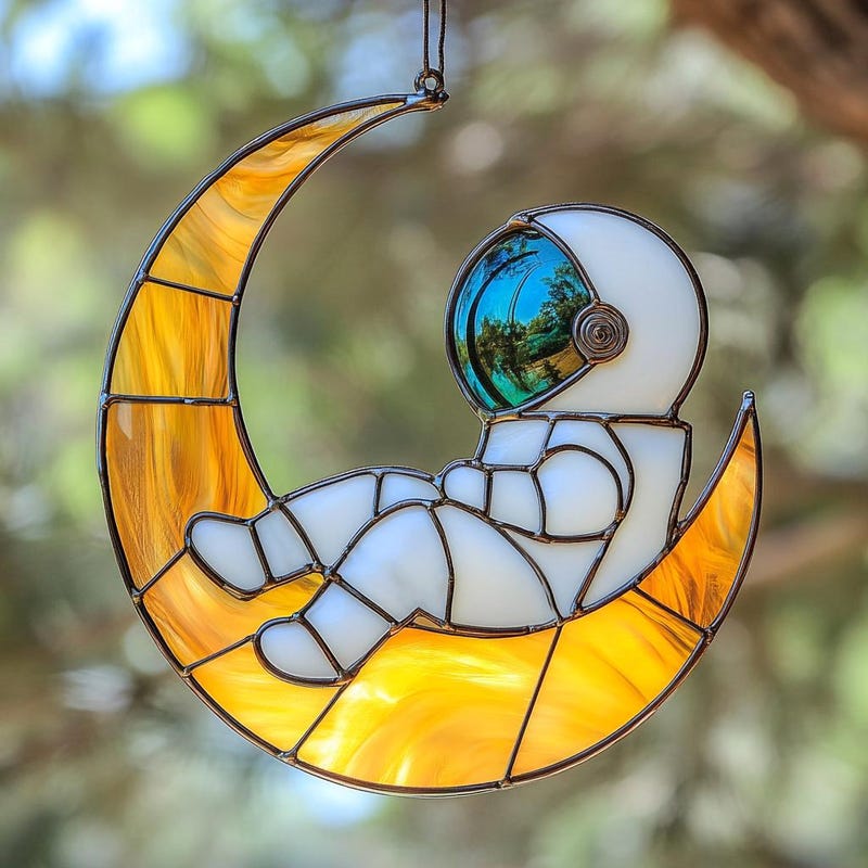 Space Glass Suncatcher - Etsy