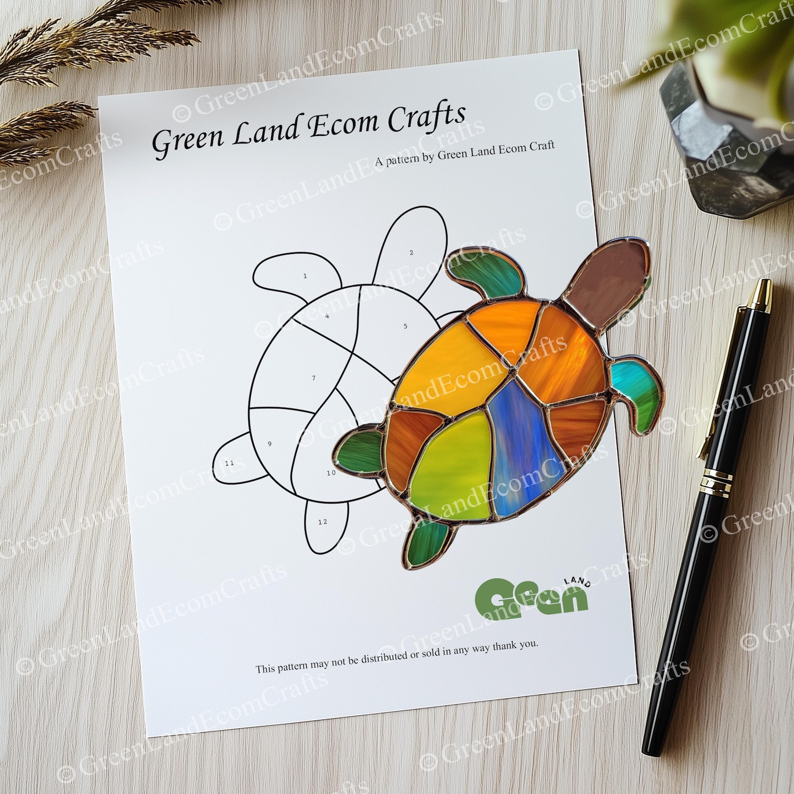 Sea Turtle Stained Glass Pattern, Stuffed Turtle-stained Glass ...