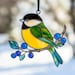 Digital Download Chickadee Stained Glass Pattern, Bird Suncatcher Home ...