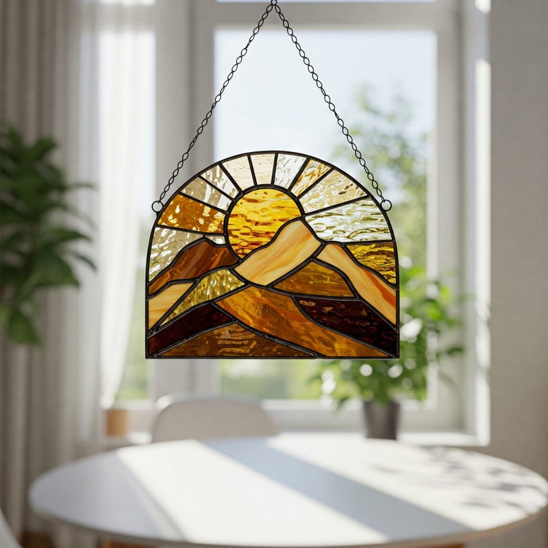 Stained Glass Sunset - Etsy