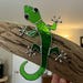 Lizard Stained Glass Pattern, Green Lizard Suncatcher Glass Pattern ...