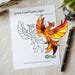 Bird Phoenix Stained Glass Pattern, Rising Phoenix Stained Glass ...