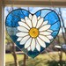 Daisy Heart Stained Glass Pattern Digital Download, Daisy Flower ...
