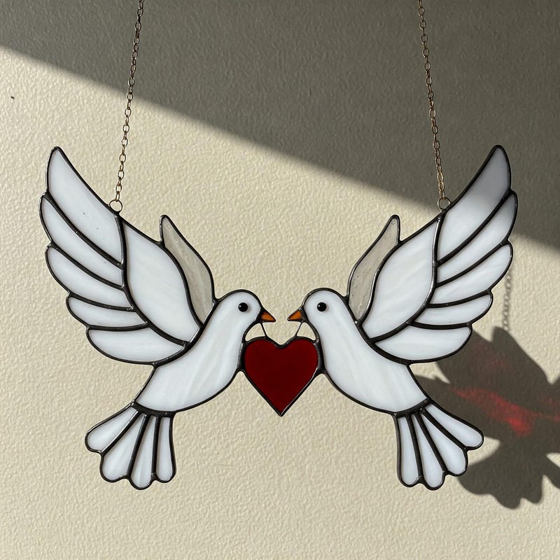 Stained Glass Dove - Etsy
