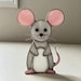 Mouse Stained Glass Pattern, Mouse Suncatcher Glass Pattern, Adorable ...