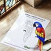 Scarlet Macaw Stained Glass Pattern Digital Download, Red Parrot Faux ...
