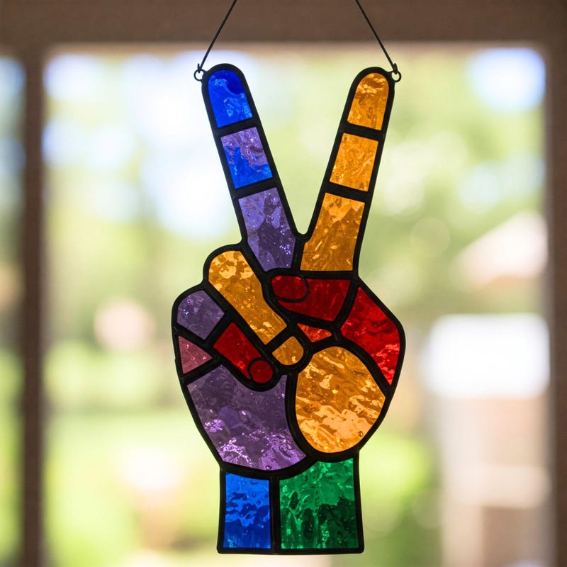 Stained Glass Sign - Etsy