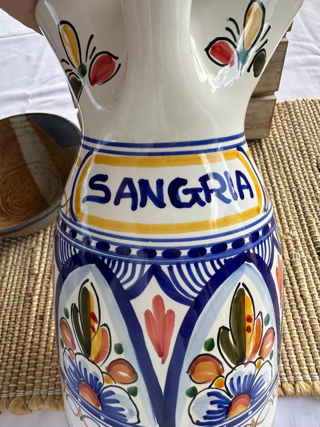 De La Cal Ceramic Sangria Pitcher - Etsy