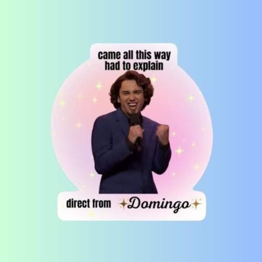Domingo Stickers, Funny Stickers, Meme Stickers, Domingo SNL Stickers, Trendy Stickers, Tik Tok ...