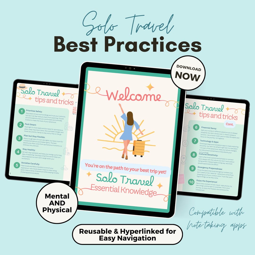 Essential Solo Travel Checklist & Tips for Adventurous Women Packing ...