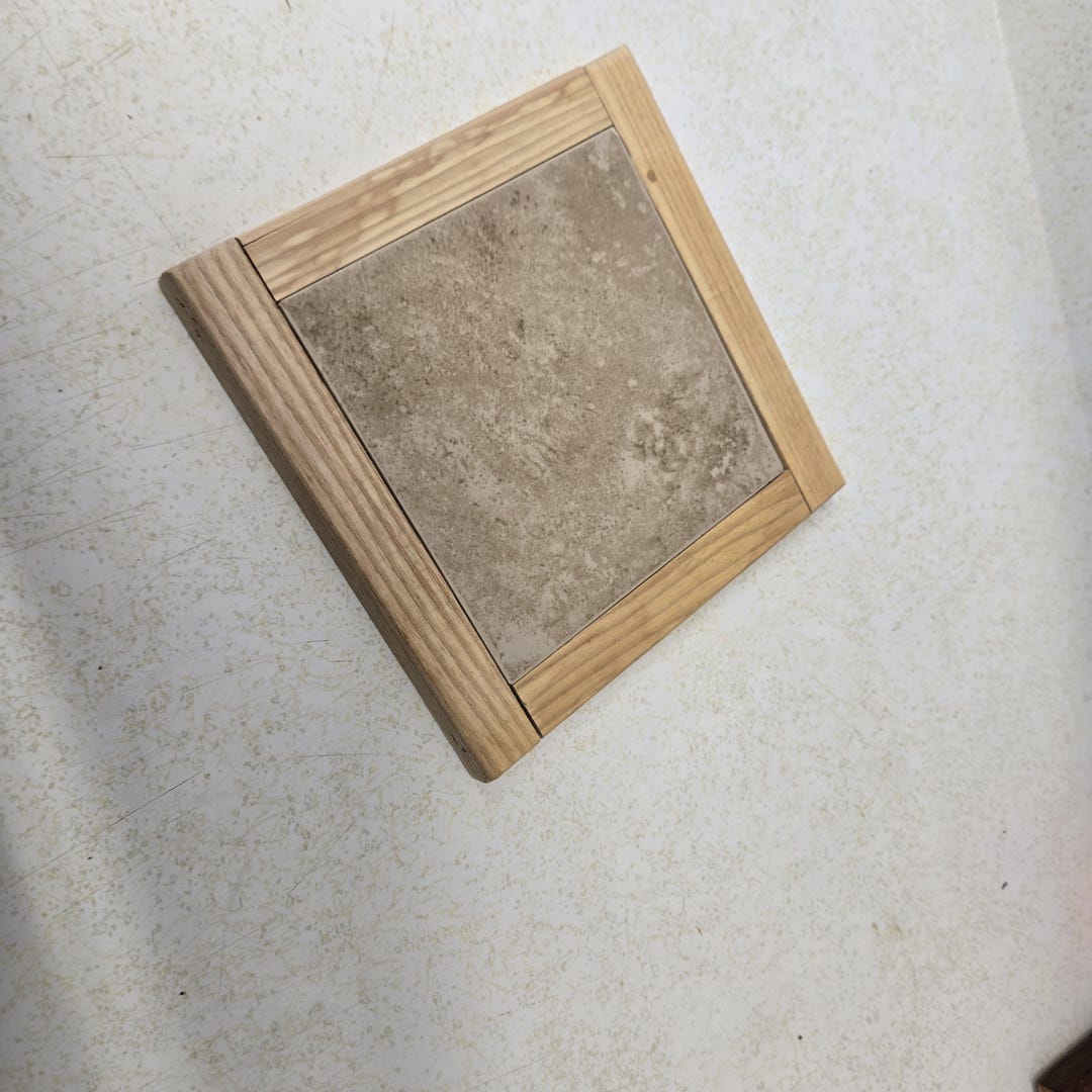 Tile Hot Plate With Hardwood Trim - Etsy