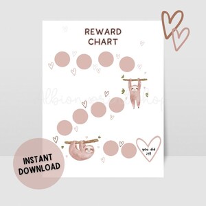 Reward Chart, Potty Chart, Sleep Chart, Reward Printable, Sticker Chart ...