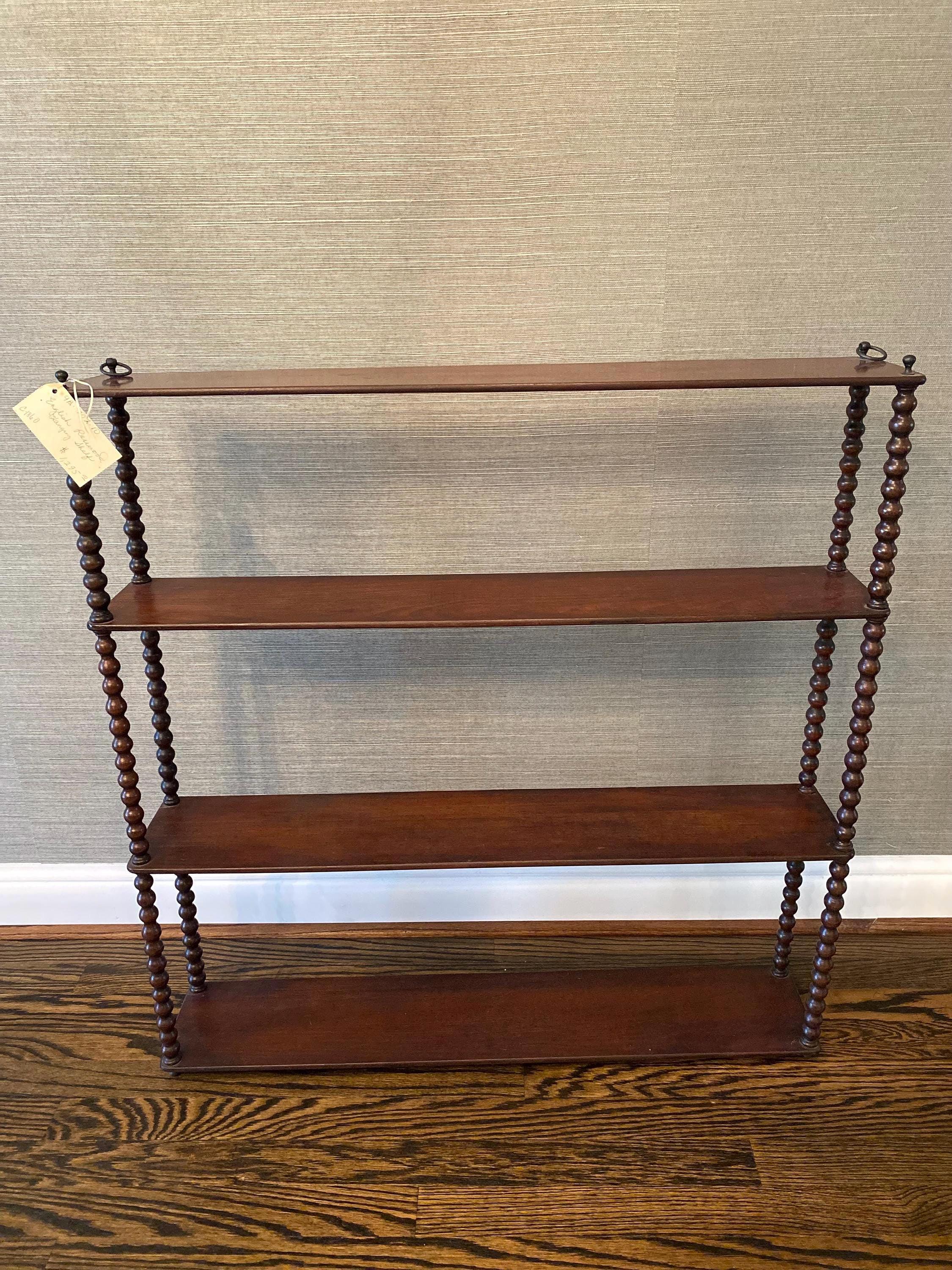 Antique English Rosewood Hanging Shelf - Etsy