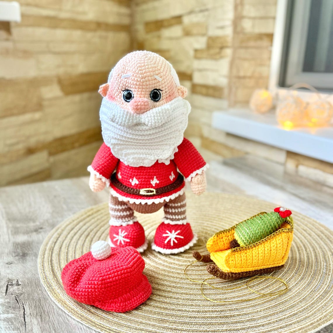 Crochet Pattern Santa Clause, Amigurumi Clause Pattern, Crochet Santa ...