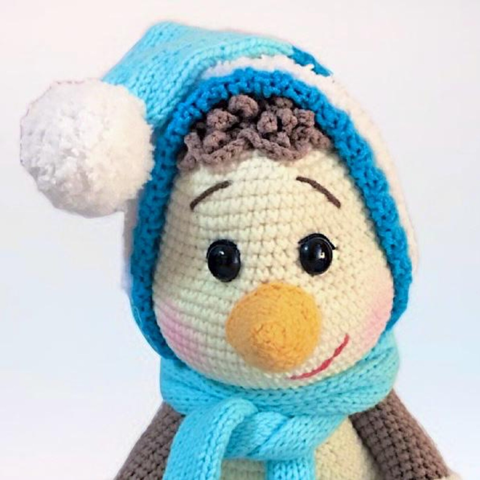 Crochet Snowman Doll Pattern, Amigurumi Snowman Digital Tutorial ...