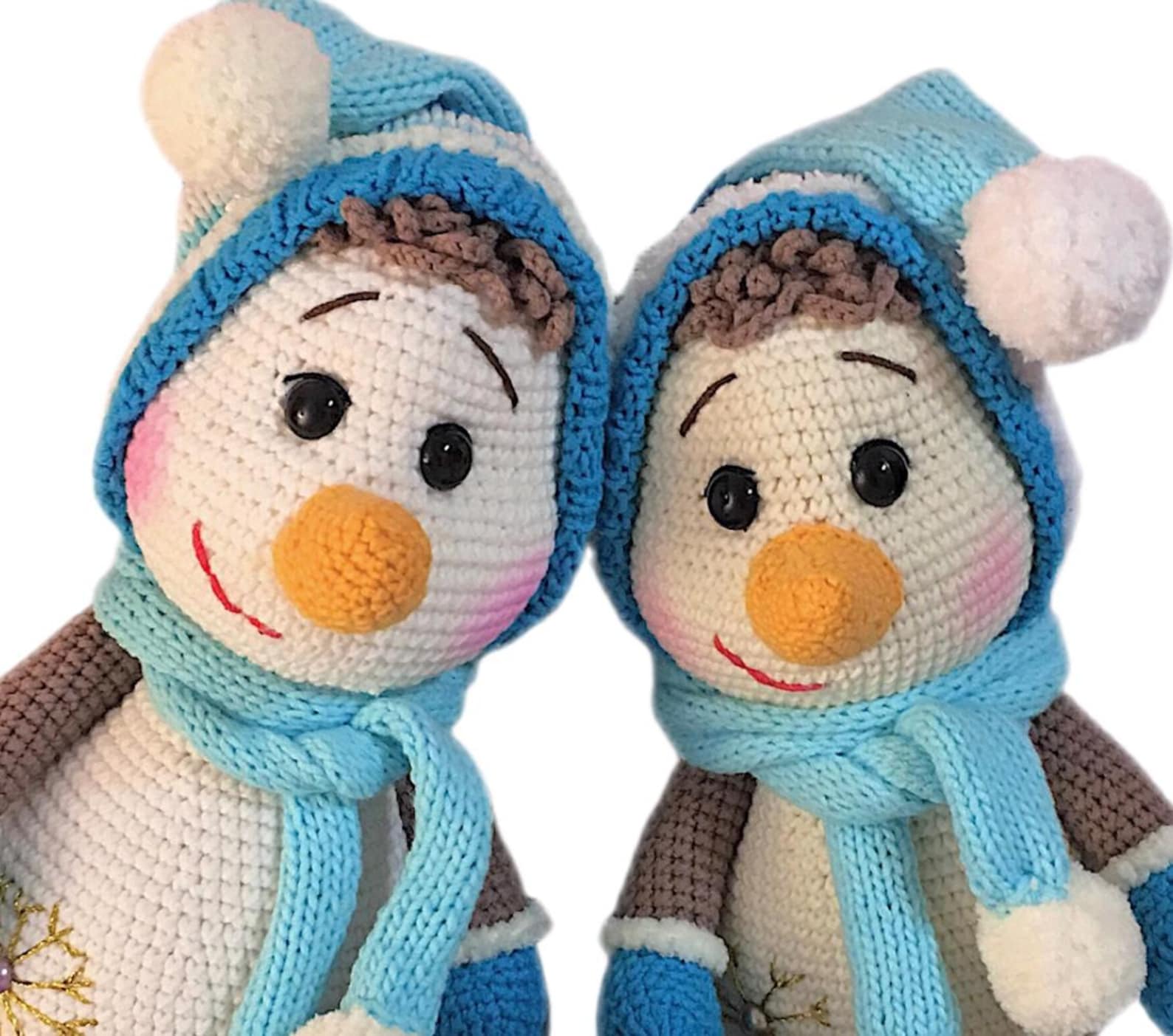 Crochet Snowman Doll Pattern, Amigurumi Snowman Digital Tutorial ...