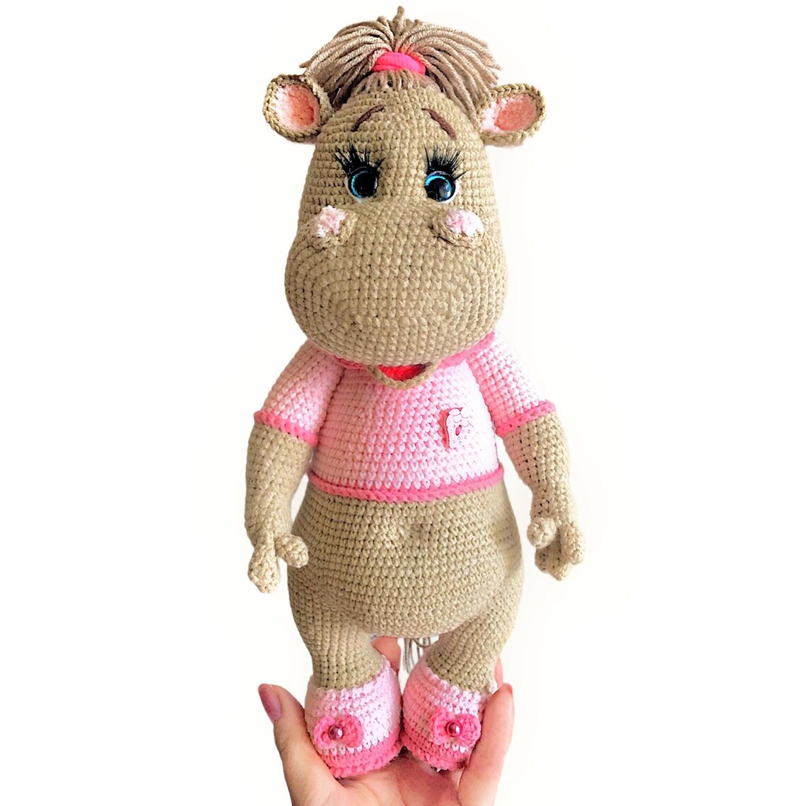 Crochet Hippo Pattern: Amigurumi Jungle Animal Toy (PDF Pattern) - Etsy