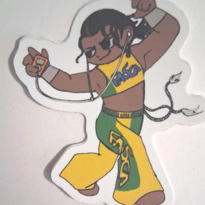 Tekken Inspired Silly Eddy Gordo Sticker 2 Inch, Eddy Gordo, Tekken 7 ...