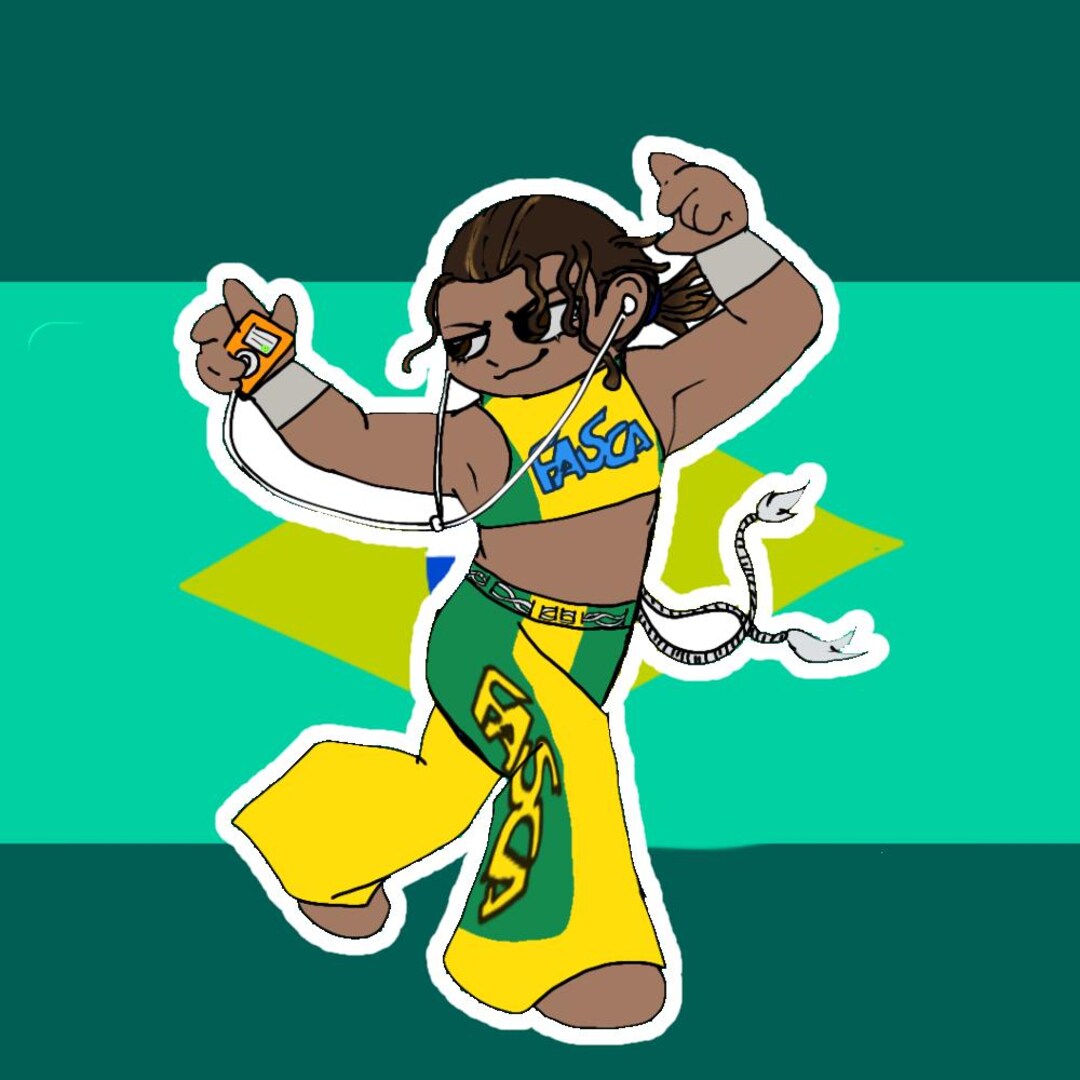 Tekken Inspired Silly Eddy Gordo Sticker 2 Inch, Eddy Gordo, Tekken 7 ...