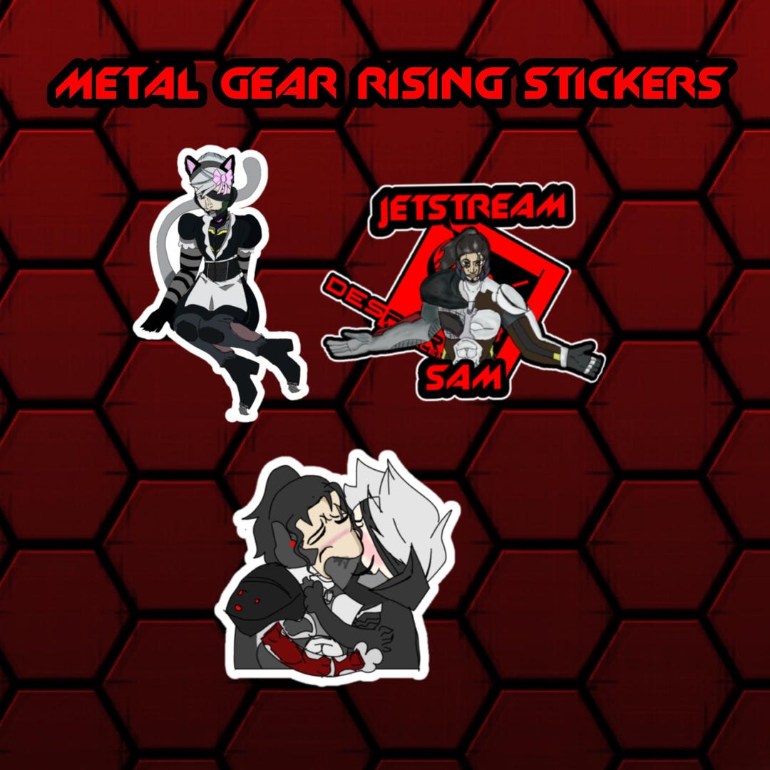 Metal Gear Rising Silly Jetstream Sam and Raiden Stickers 1.5 Inch - Etsy
