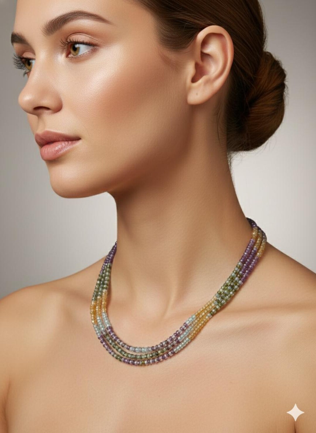 Enchanted Grove Ombré Harvest Prism Necklace - Etsy