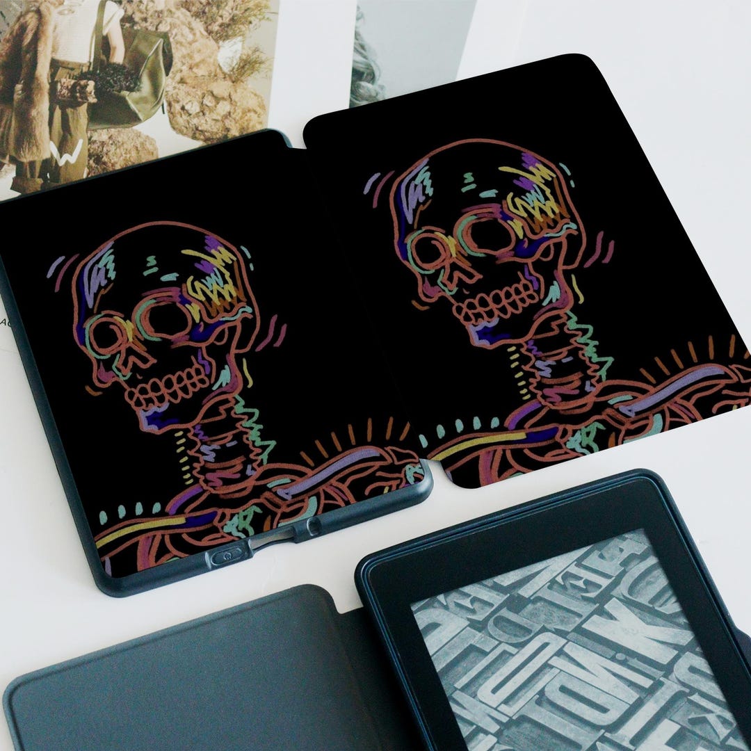 Colorful Line Skeleton Customized Paperwhite 1/2/3/4,kindle 2019/2022 ...