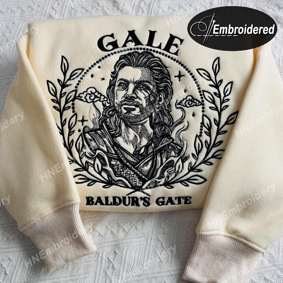 Gale Embroidered Sweatshirt, Gale Bg3 Embroidered Hoodie, Baldur's Gate ...