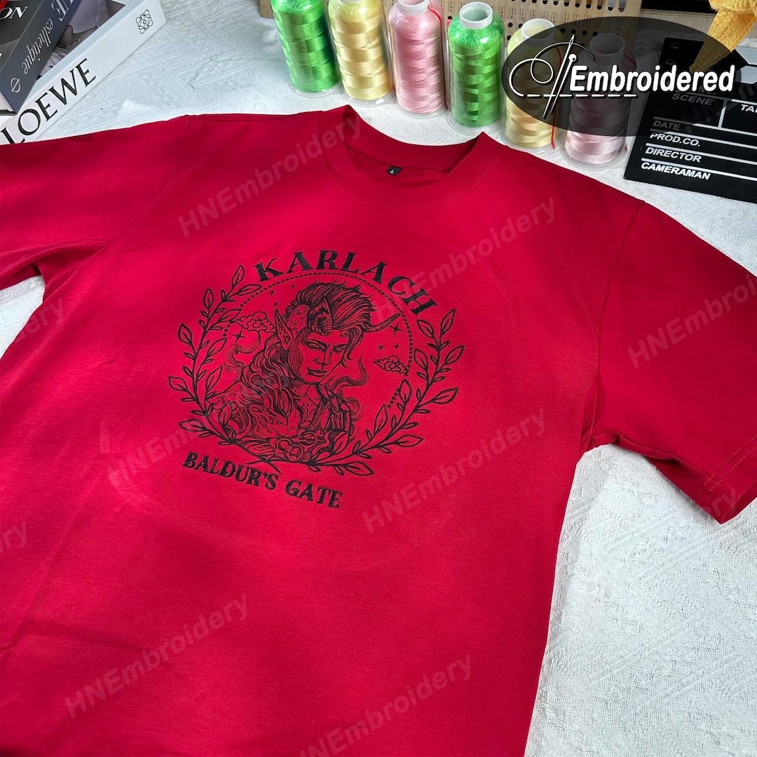 Karlach Embroidered T-shirt, Karlach Bg3 Sweatshirt, Baldur's Gate 3 ...