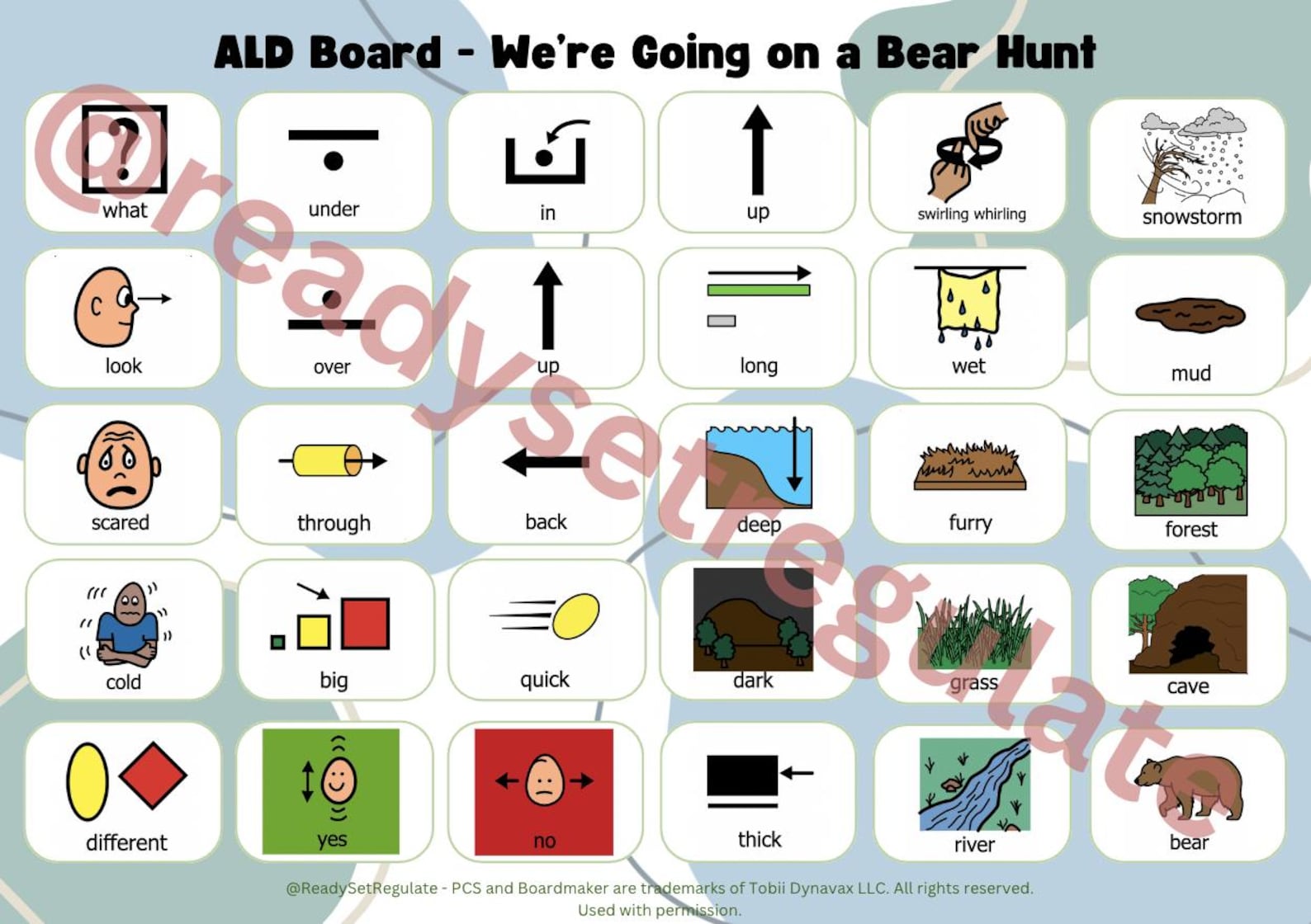 ALD Board - We're Going on a Bear Hunt - Etsy