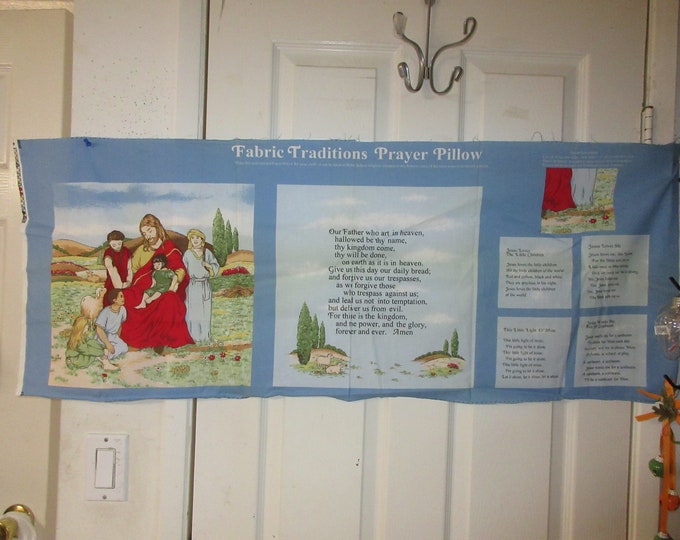 Panel Fabric Traditions Lords Prayer Pillow Panel - Etsy