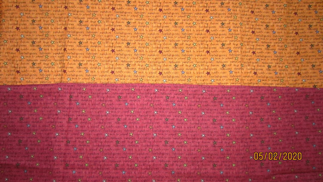 Fall Themed Fabric - Select Your Color Sold by the Half Yard and More ...