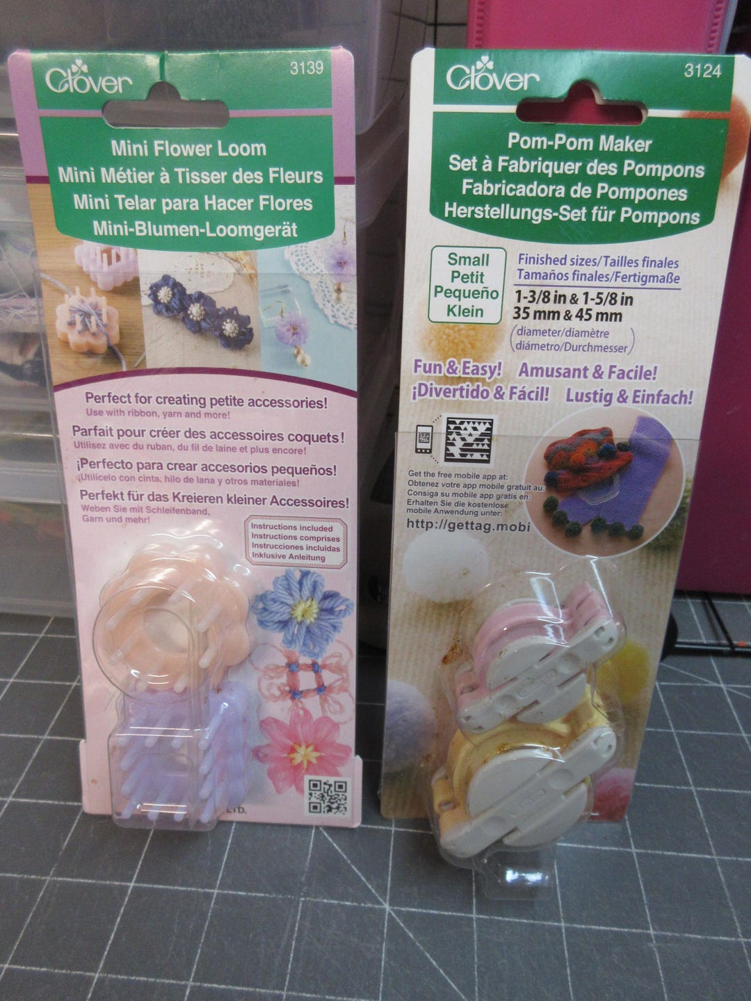Clover Crafting Accessories Choose From Mini Flower Loom 3139 or Pom ...