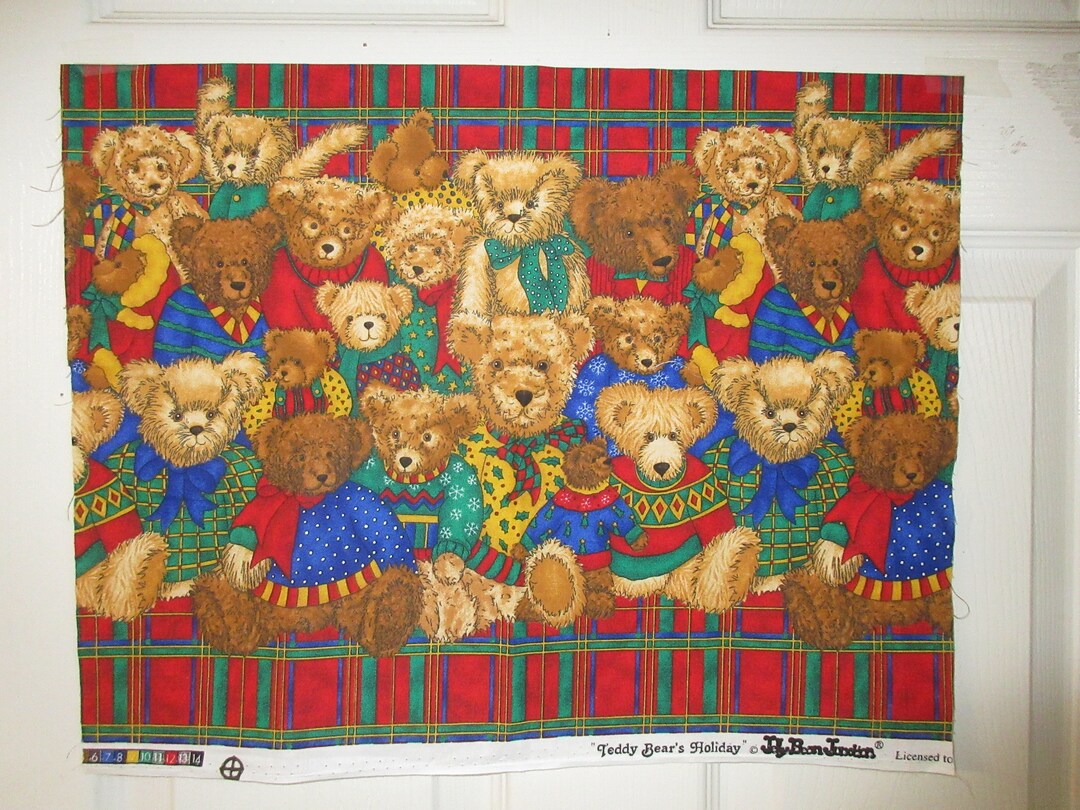 Jelly Bean Junction - Teddy Bears Holiday 14" Tall by 18 1/2 " Wide - Etsy